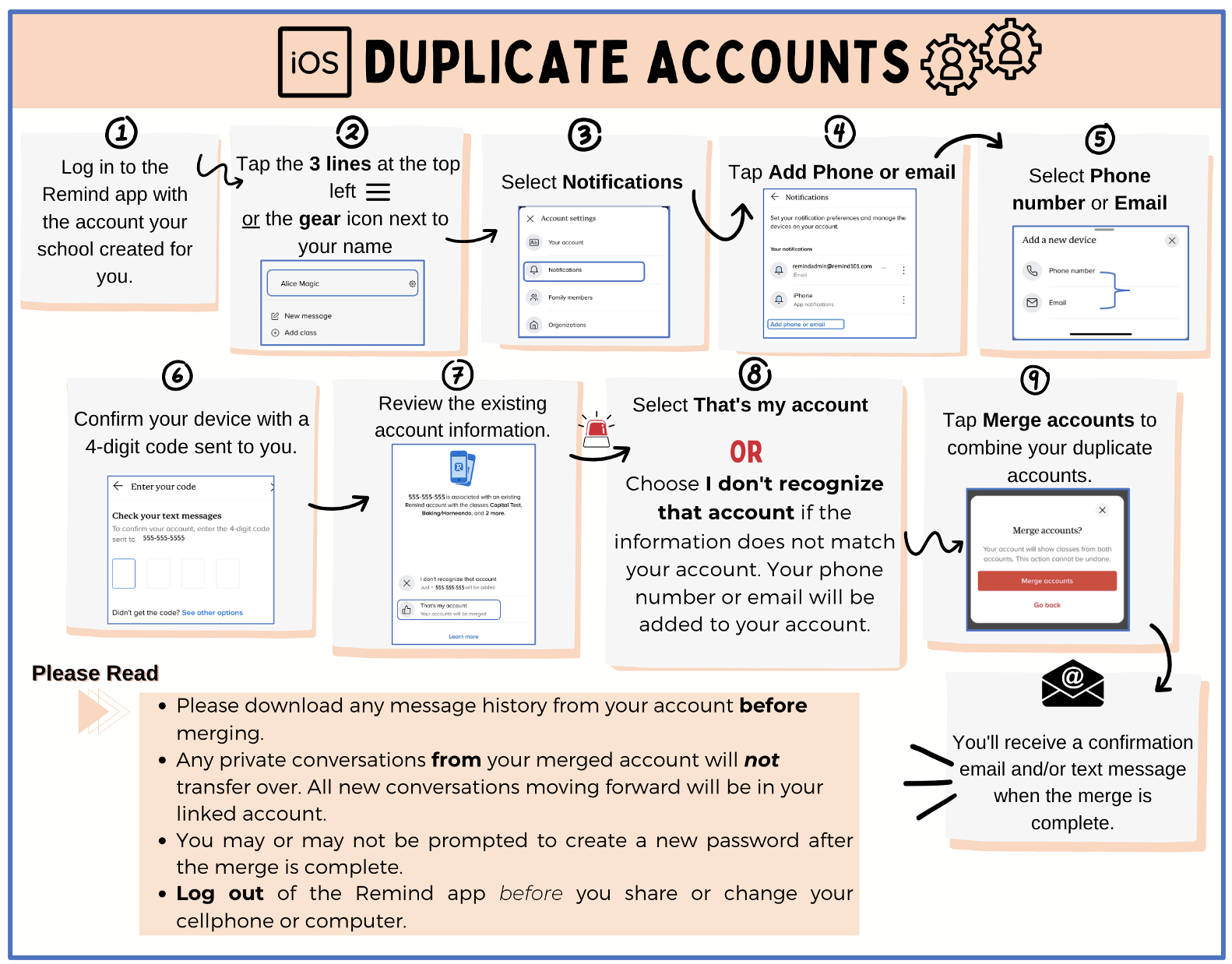Duplicate Accounts- iOS – Help Center