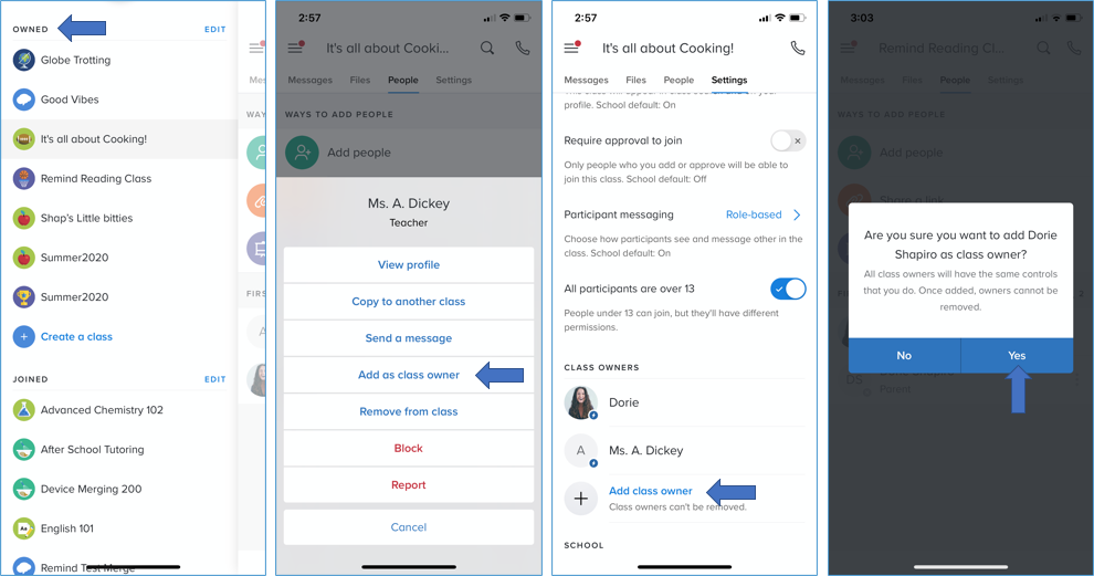 How do I add another owner to my class? – Help Center