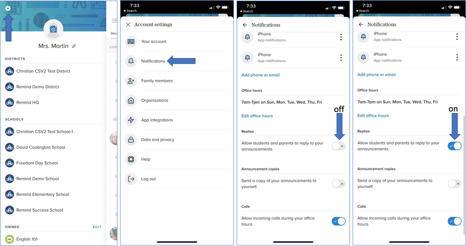 Enable or disable replies – Help Center